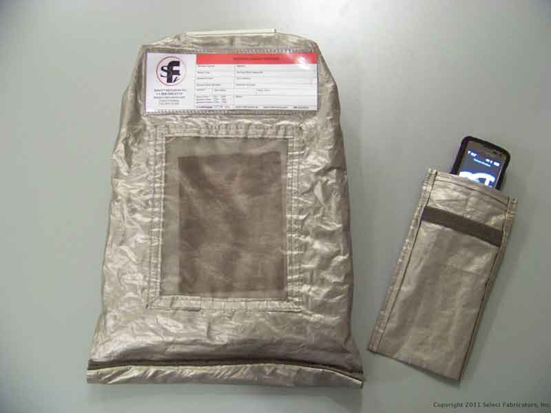 EMI RFI RF Shielded Forensics Pouch for Wireless Electronic Devices
